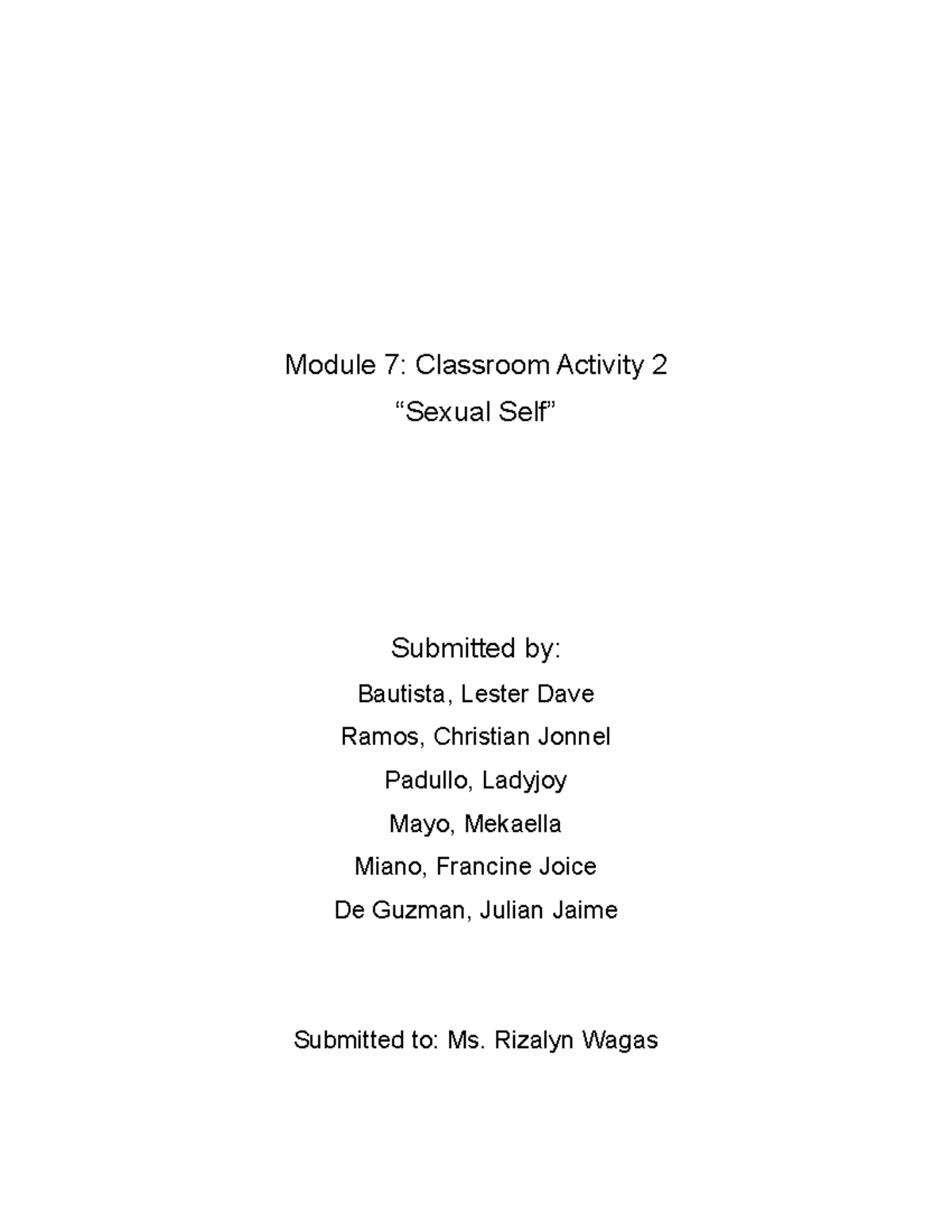 Inbound 3059315148825224679 - Module 7: Classroom Activity 2 “Sexual ...