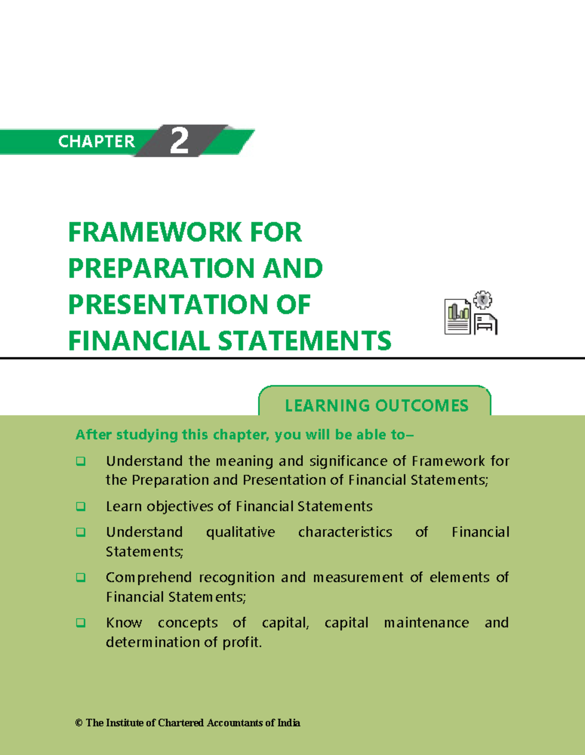 Framework for Preparation and Presentation of Financial Statements - 1 ...