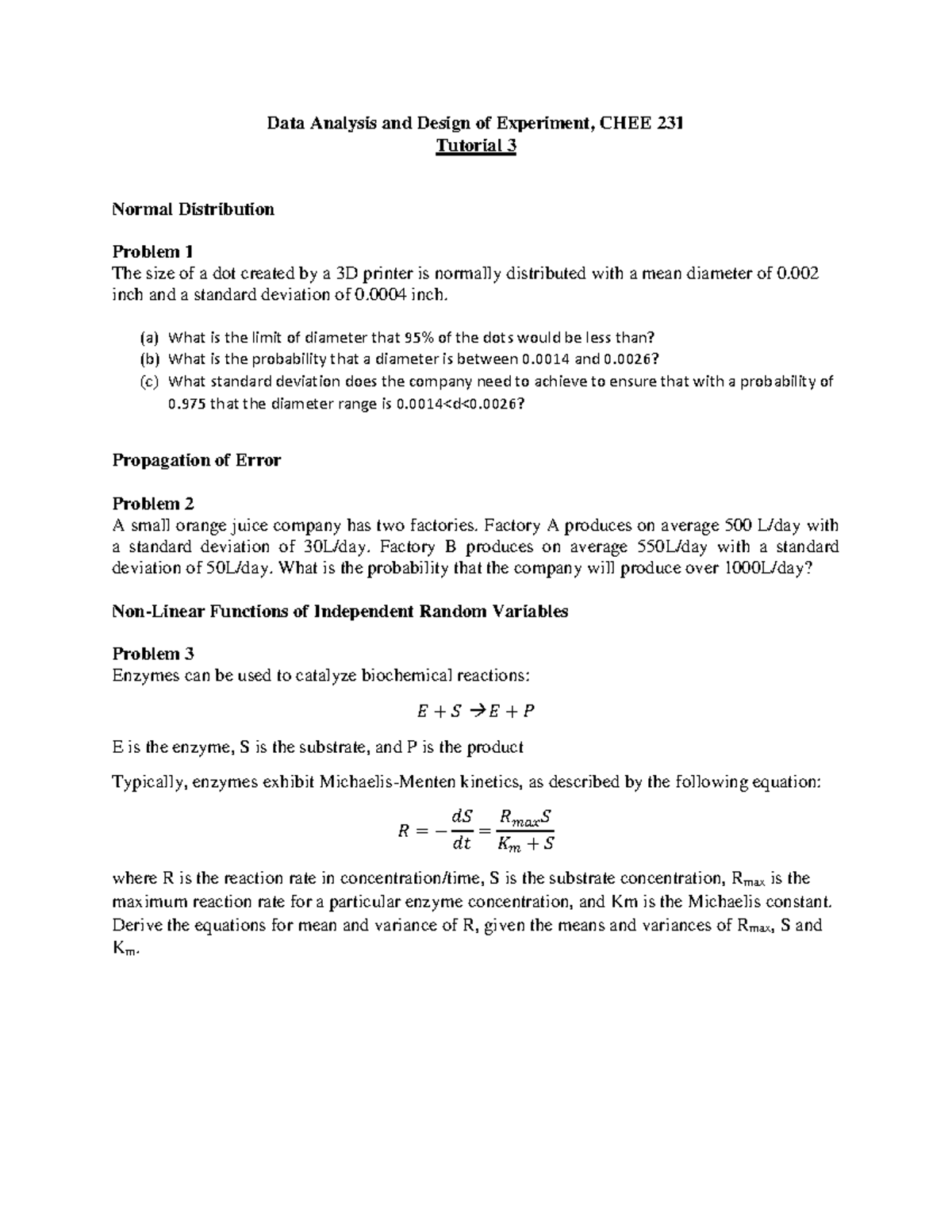 practice problems data analysis - Data Analysis and Design of ...