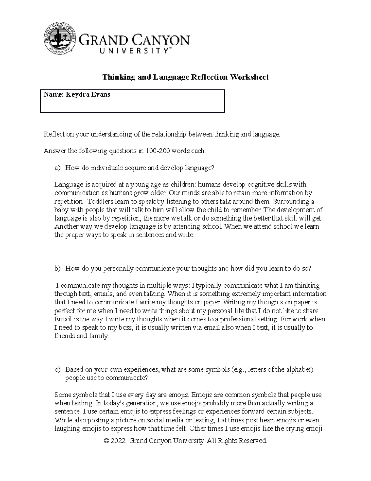 T5 Thinking and Language Reflection - Thinking and Language Reflection ...