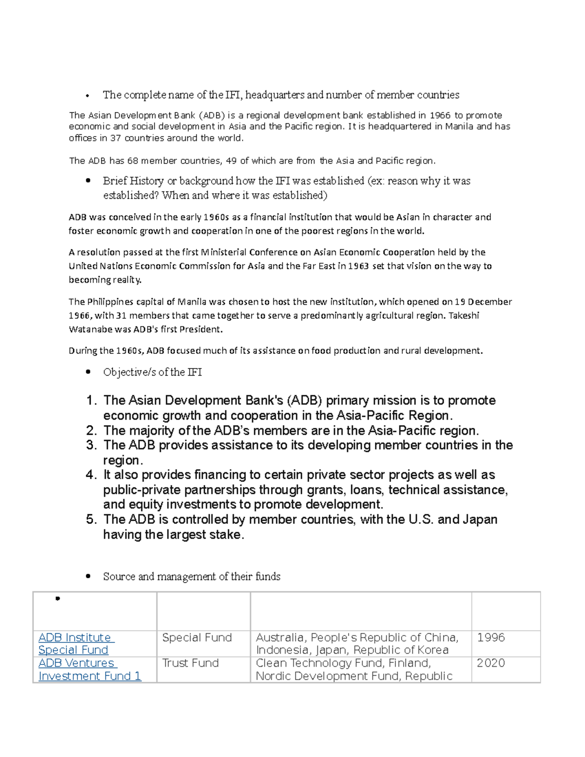 Contemporary - dipota - The complete name of the IFI, headquarters and ...