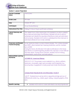 [Solved] Create a 5day unit History with art lesson plan for 1st grade ...