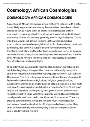 University of Ghana Department of Religions - African Studies - UG ...