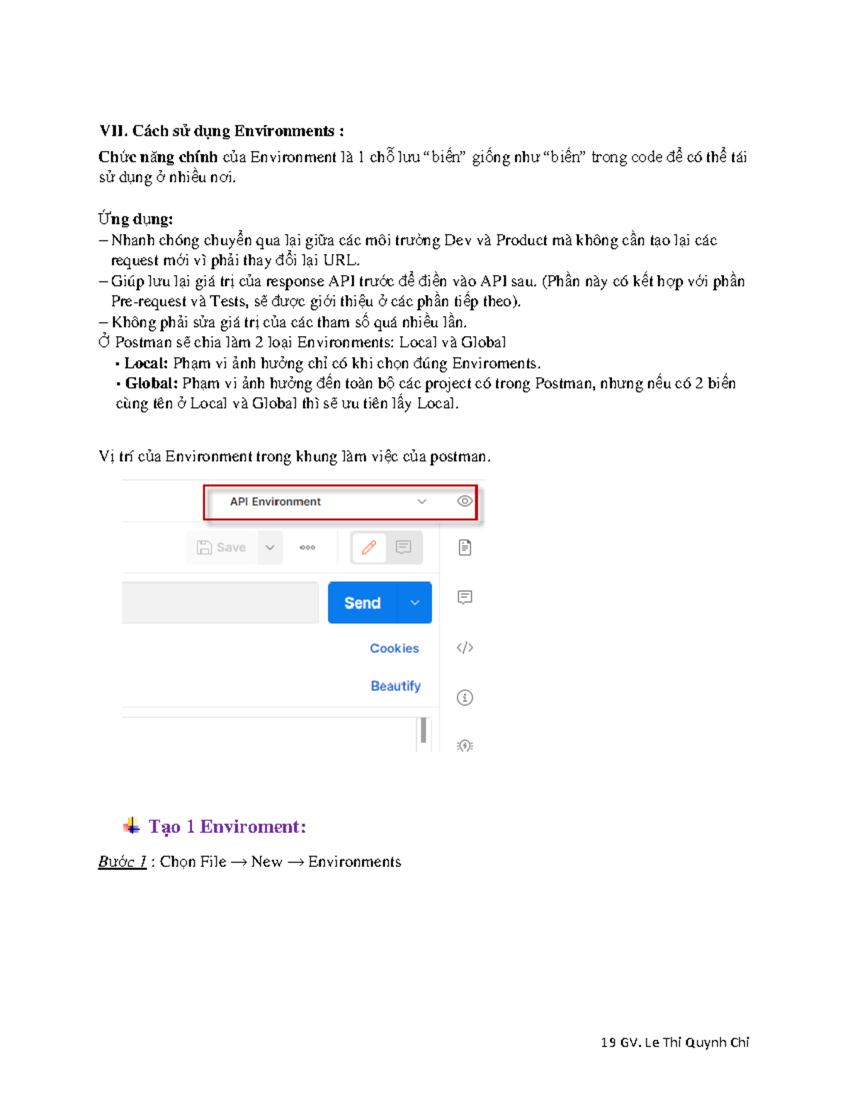 Api Testing Với Postman P2 Vii Cách Sử Dụng Environments Chức Năng
