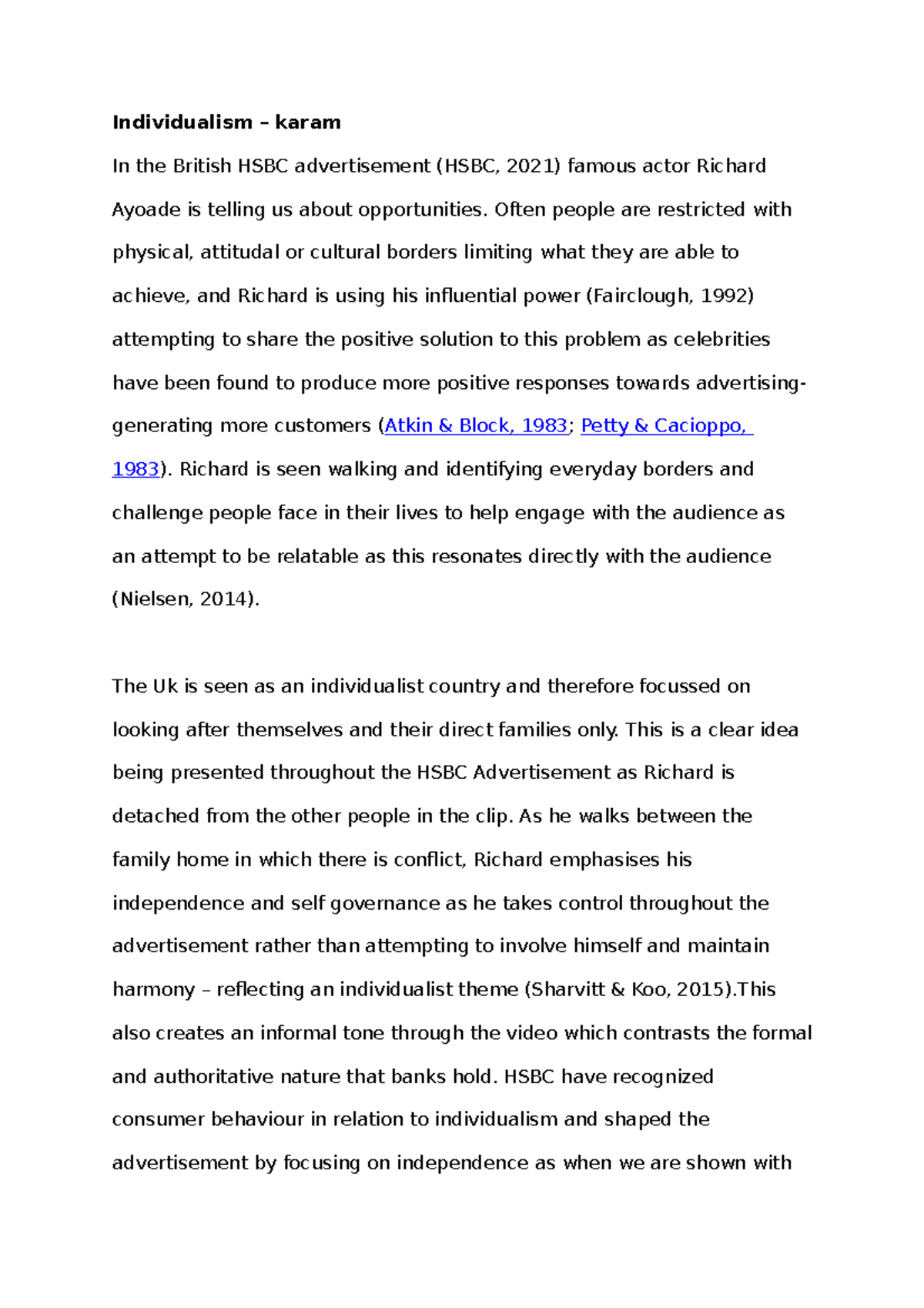 Individualism - liykb;kb;ibukbjub - Individualism – karam In the ...