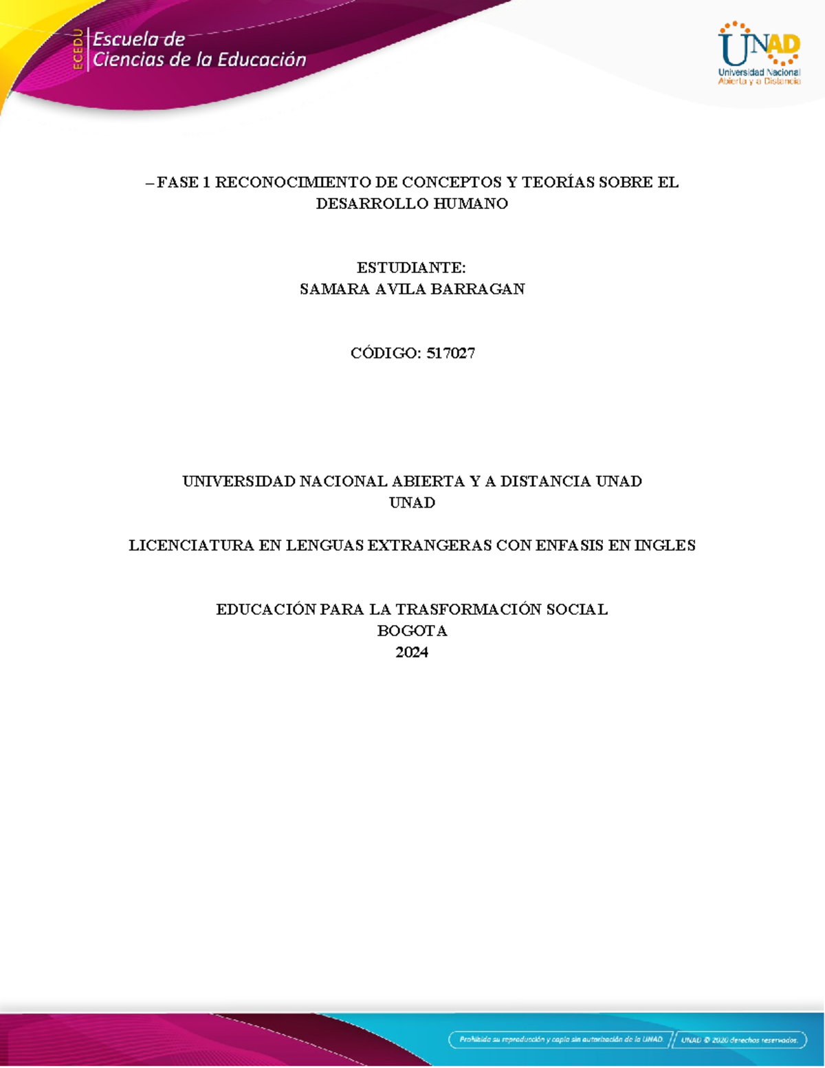 Fase 1- Samara Avila - – FASE 1 RECONOCIMIENTO DE CONCEPTOS Y TEORÍAS ...