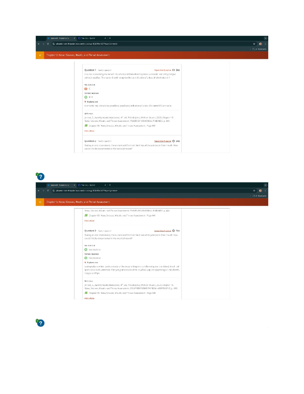 Rationales The point - practice questions - Lippincott Assignments Your ...