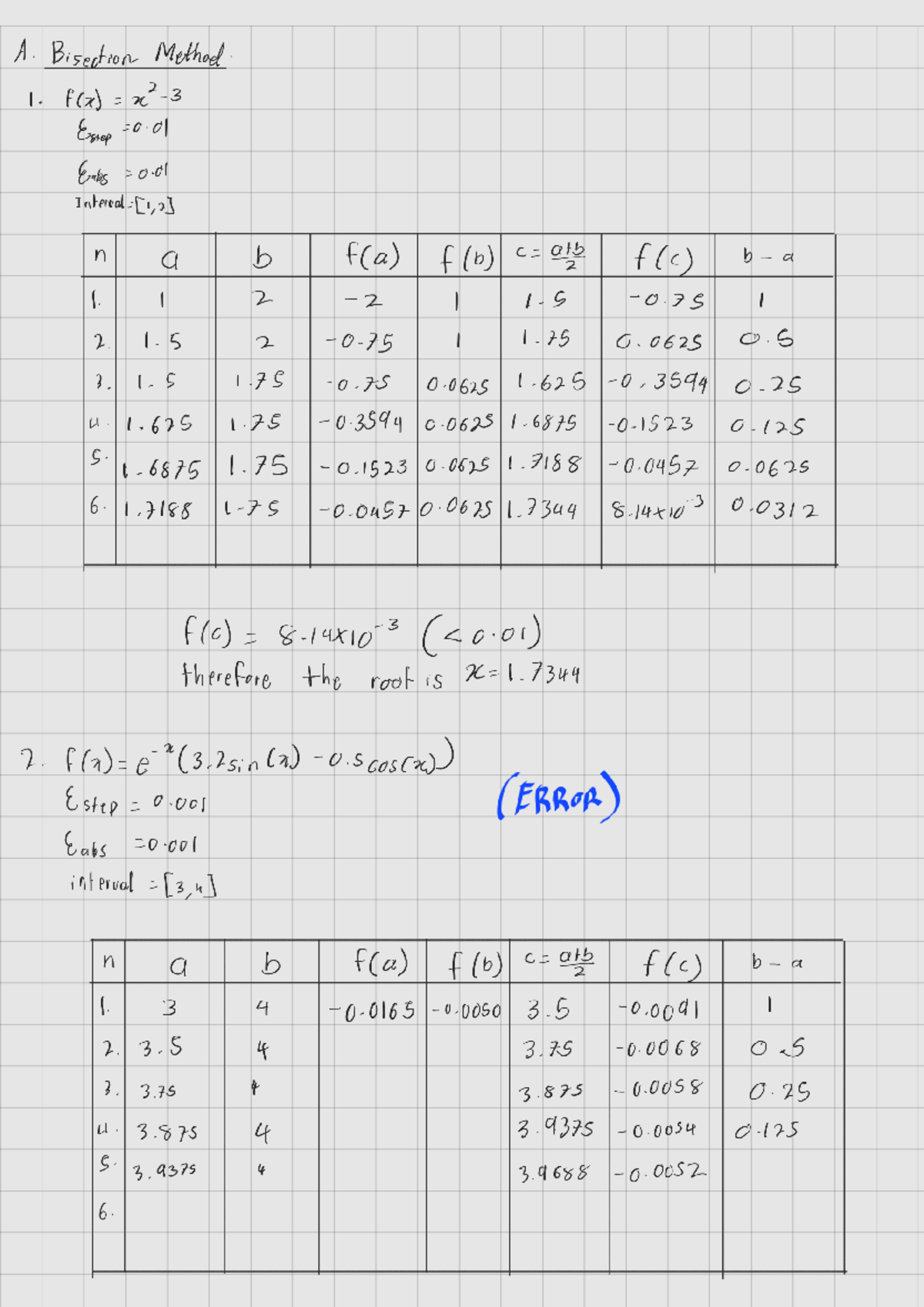 Root finding(submission) 240531 163542 - Numerical Methods - Studocu