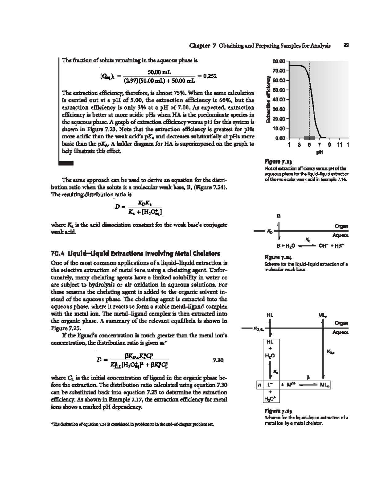 Liquid ÐLiquid Extractions Involving Metal Chelators - Analytical Chemistry - Studocu