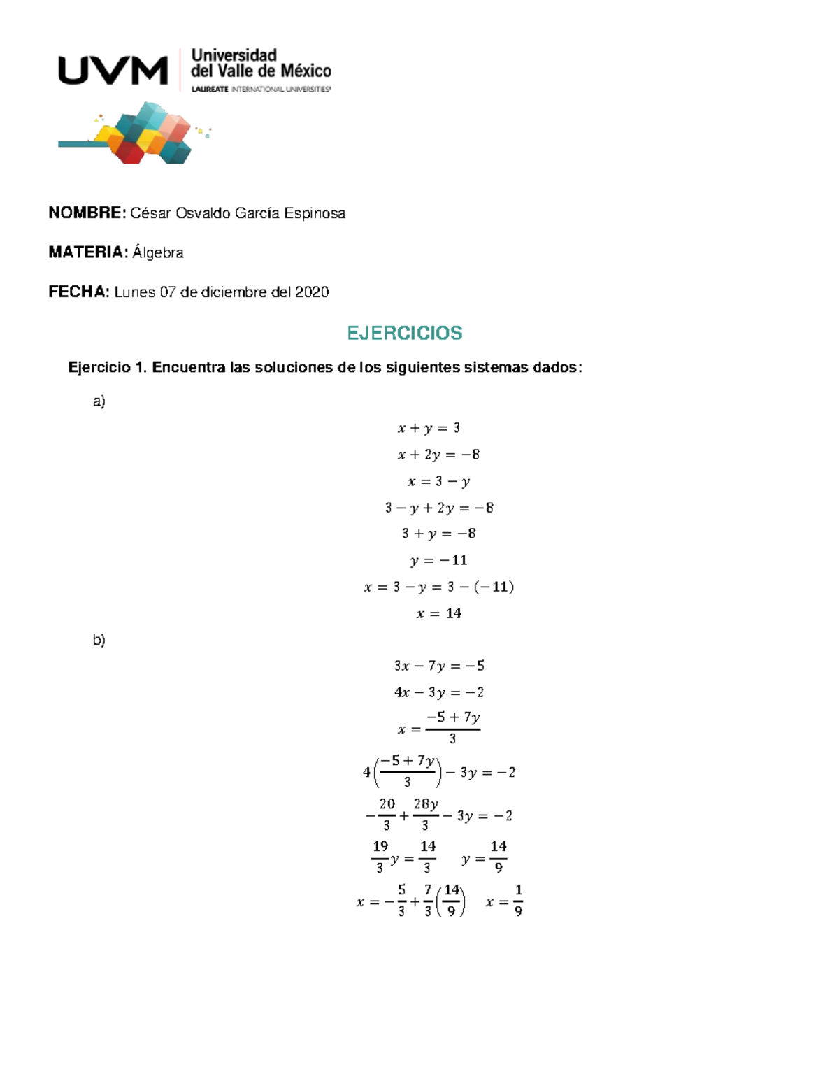 A11 COGE Ejercicio donde se resuelven problemas de calculo mediente ...