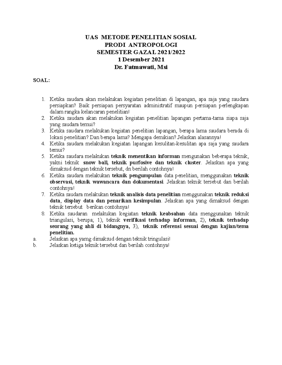 UAS MPS - basic research writing - UAS METODE PENELITIAN SOSIAL PRODI ...