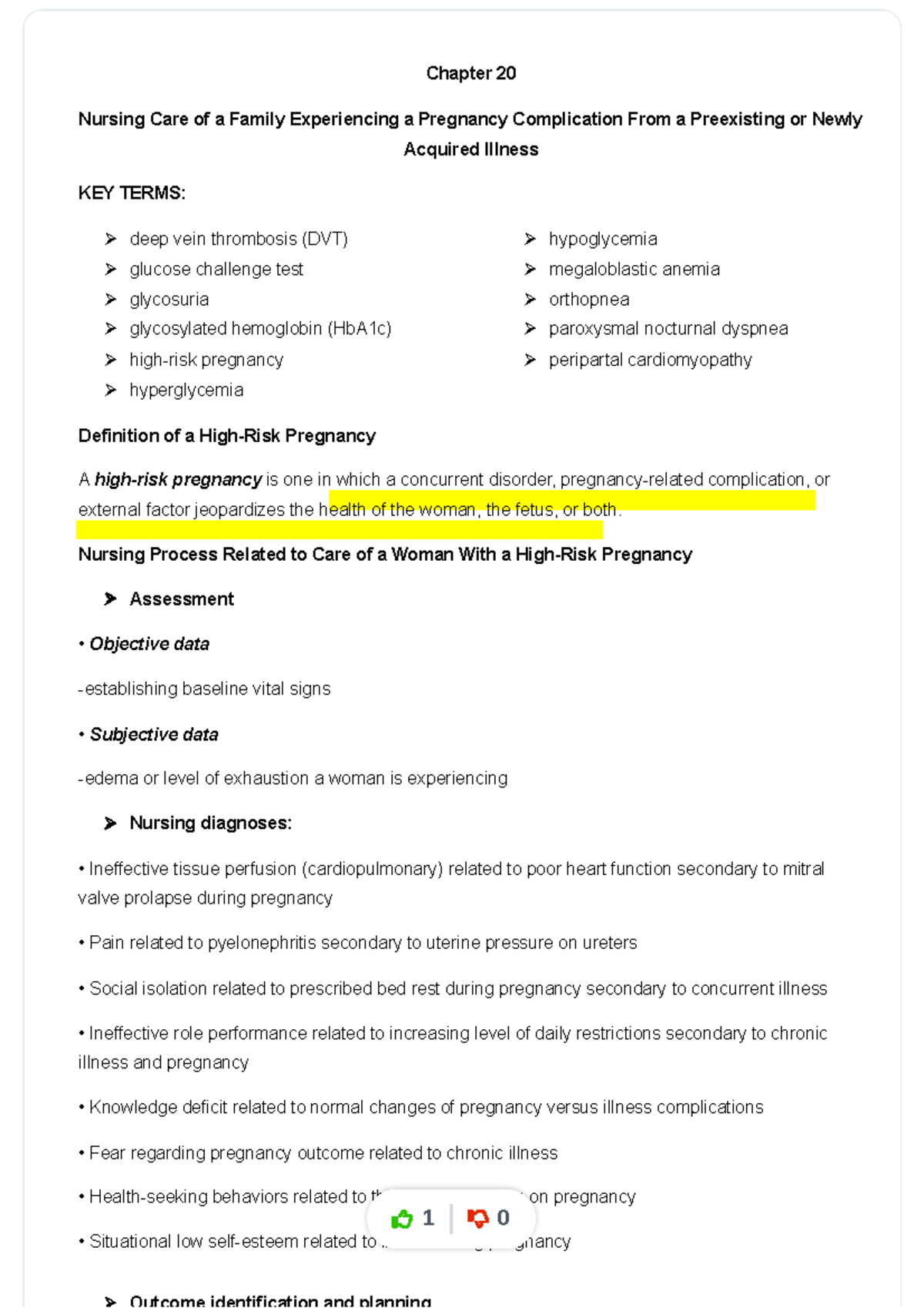 Chapter-20 compress - c - Chapter 20 Nursing Care of a Family Experiencing a Pregnancy ...