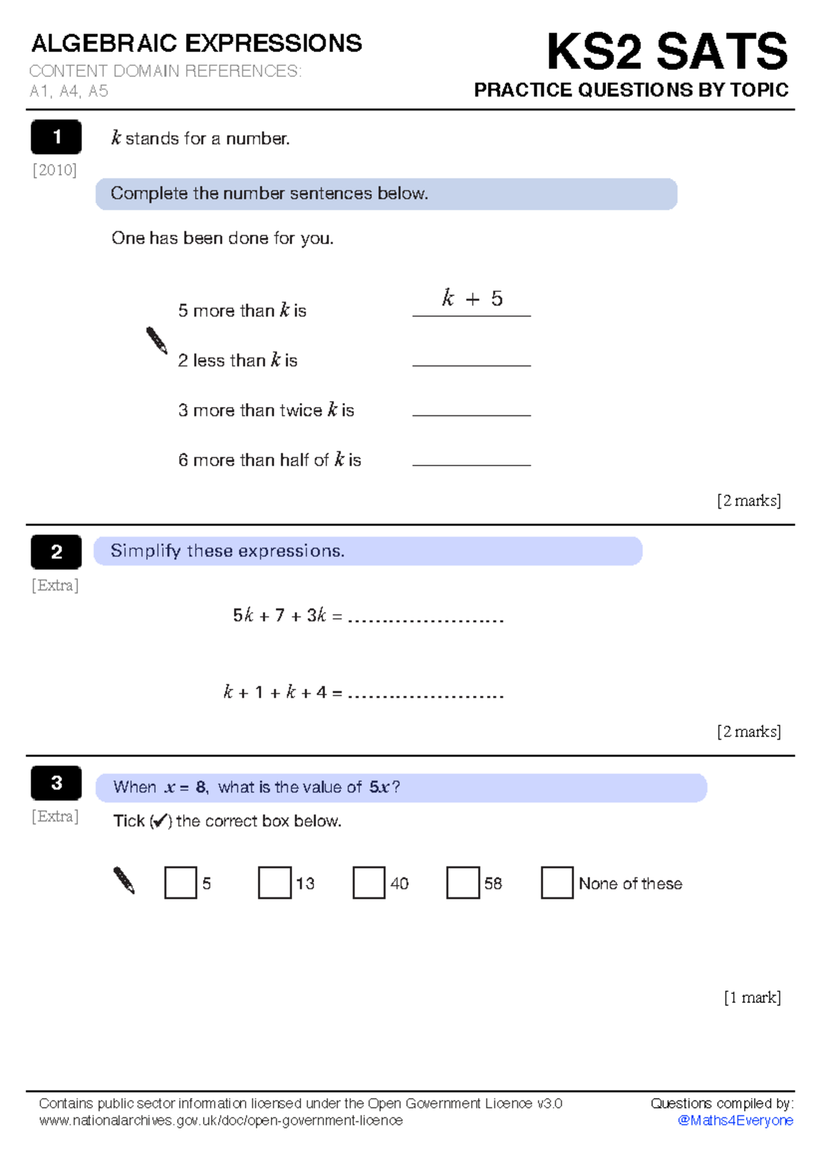 algebraic-expressions-questions-algebraic-expressions-content-domain