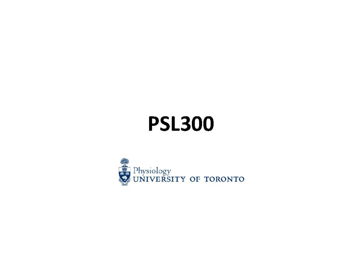 PSL300 membrane lecture miliotis university of toronto - Psl300H1 - U ...