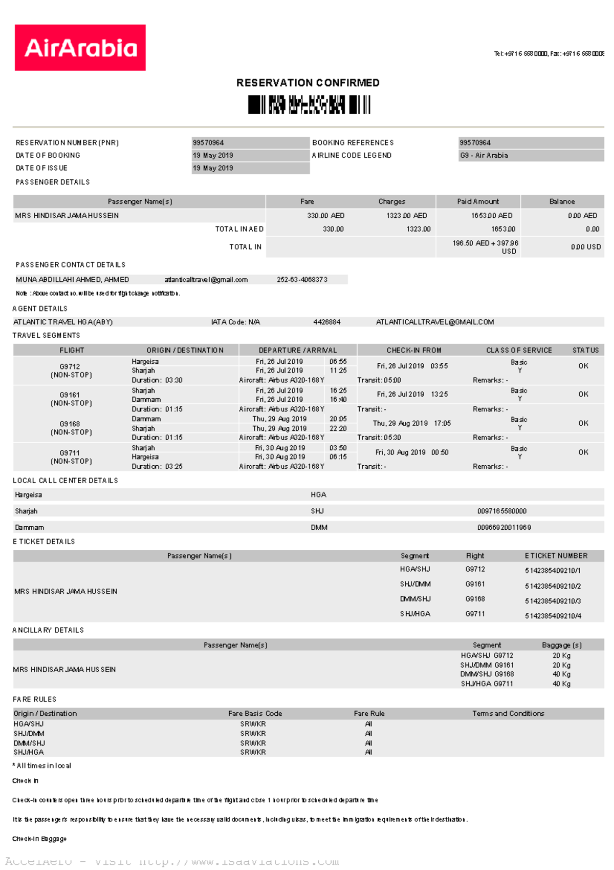 Exam 1 March 2018, answers - AccelAero - Visit isaaviations Tel: +971 6 ...