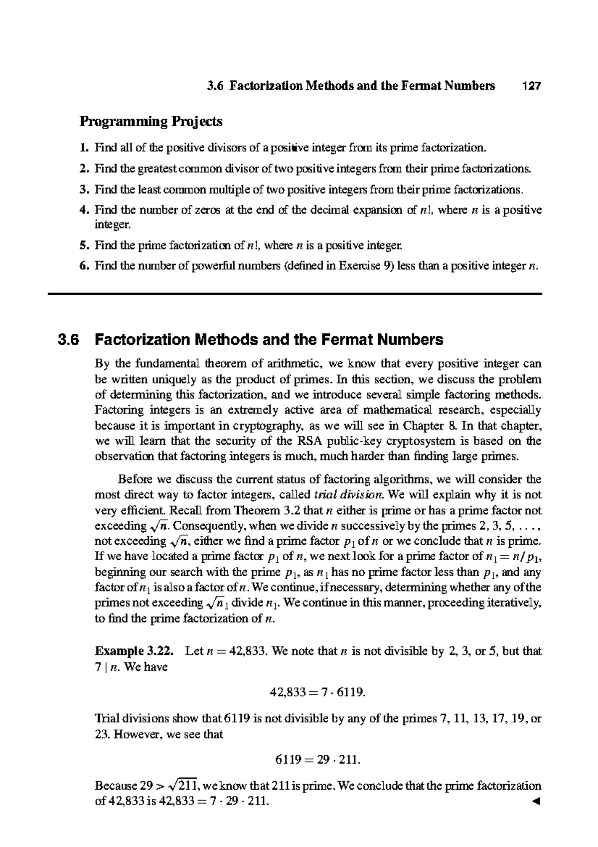 3.6 Bilangan Fermat - 3 Factorization Methods and the Fermat Numbers ...