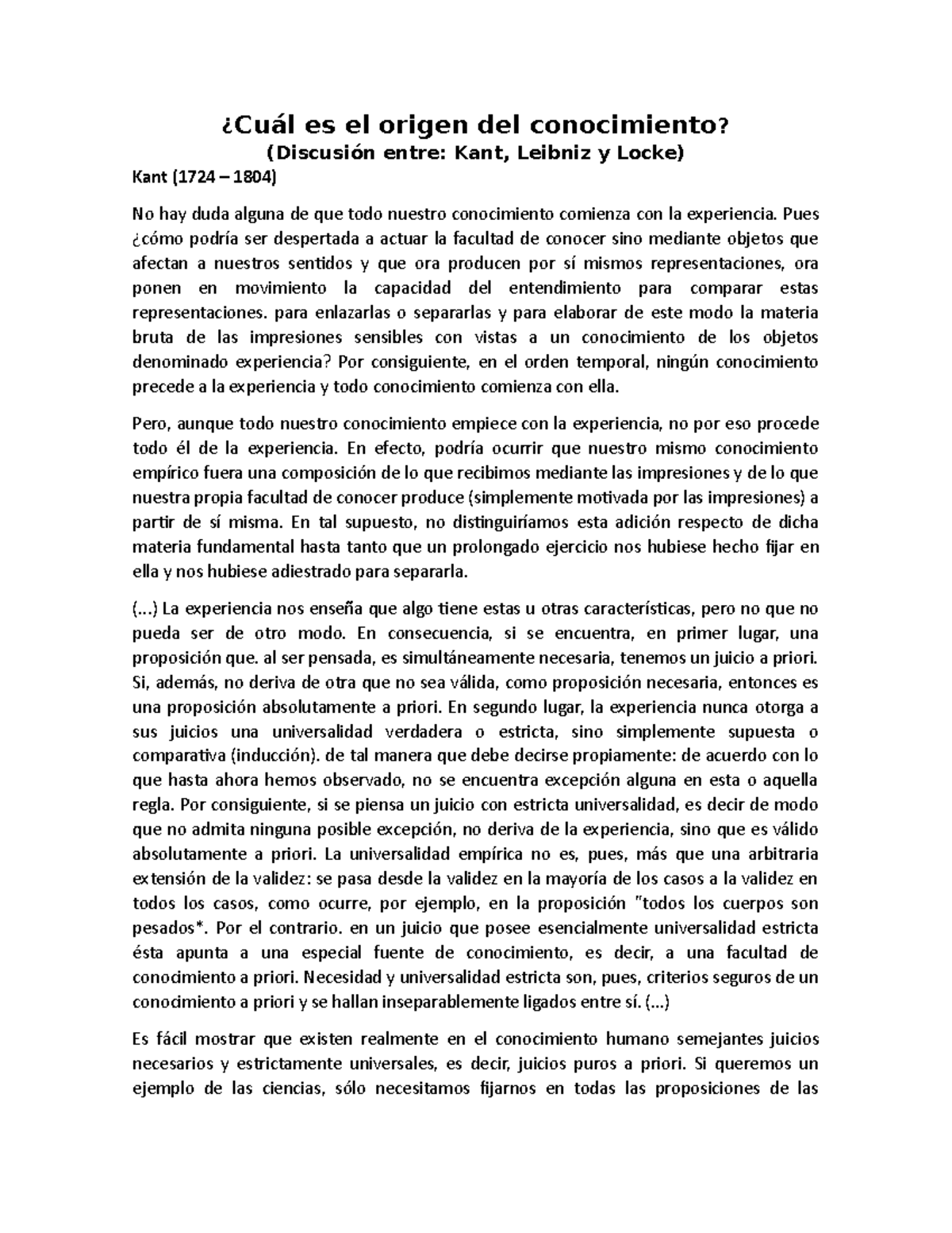 Cuál es el origen del conocimiento - ¿Cuál es el origen del ...