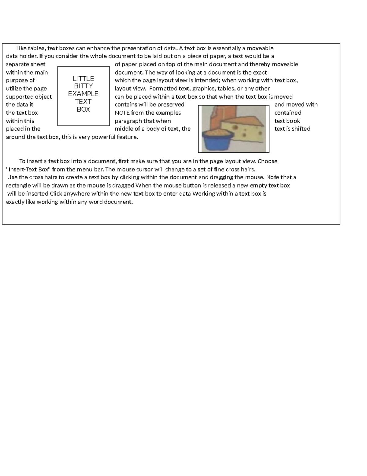 Second Assignment part 2 - Like tables, text boxes can enhance the ...