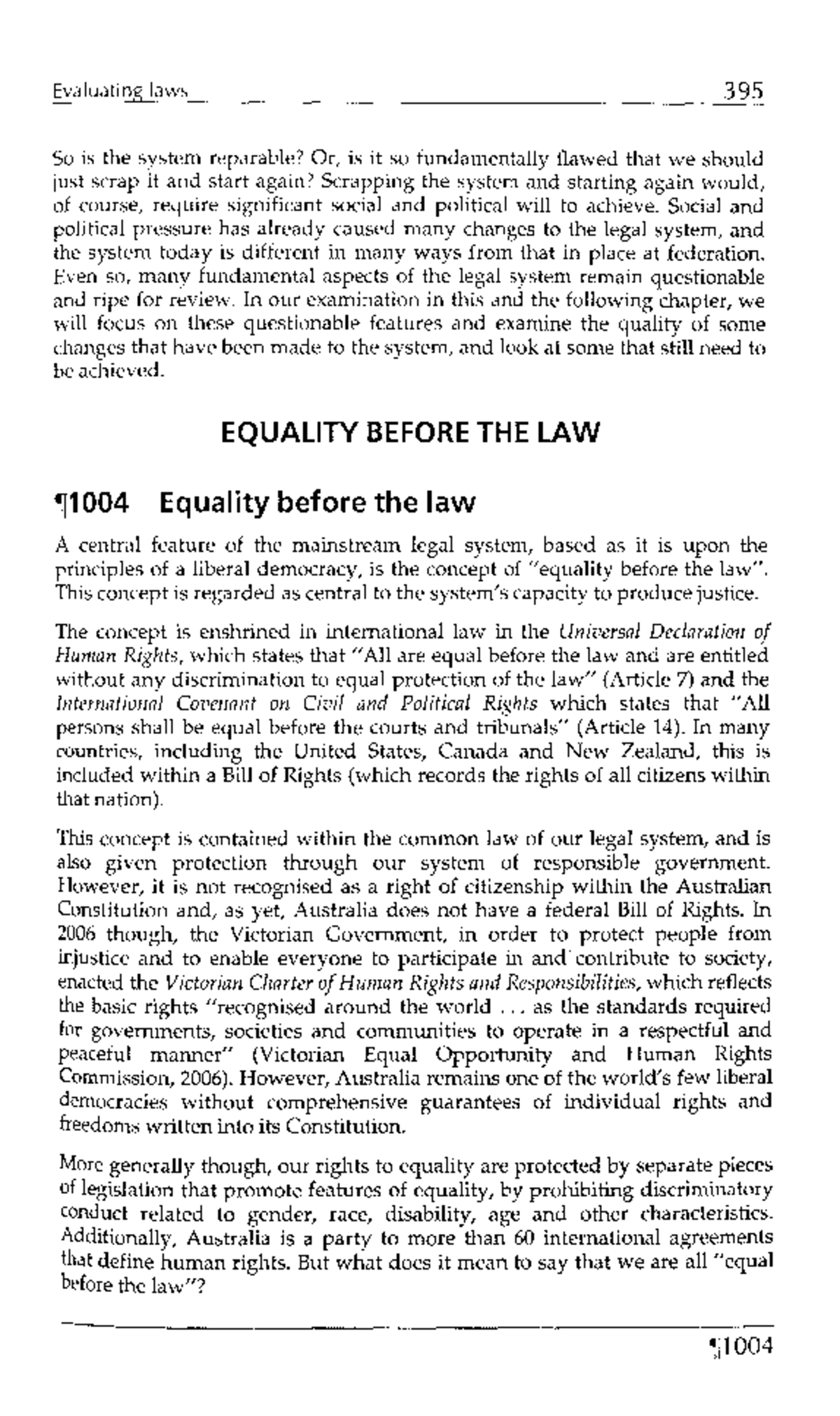 20220302 T113845 law101 extract equality before the law - Evaluating ...