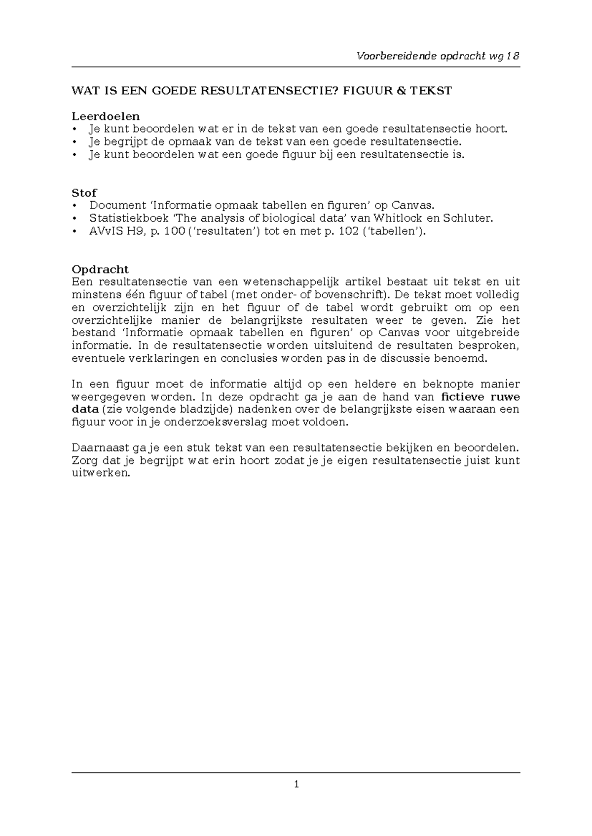 wg18VO Wat is een goede resultatensectie - figuur en tekst - WAT IS EEN GOEDE RESULTATENSECTIE ...