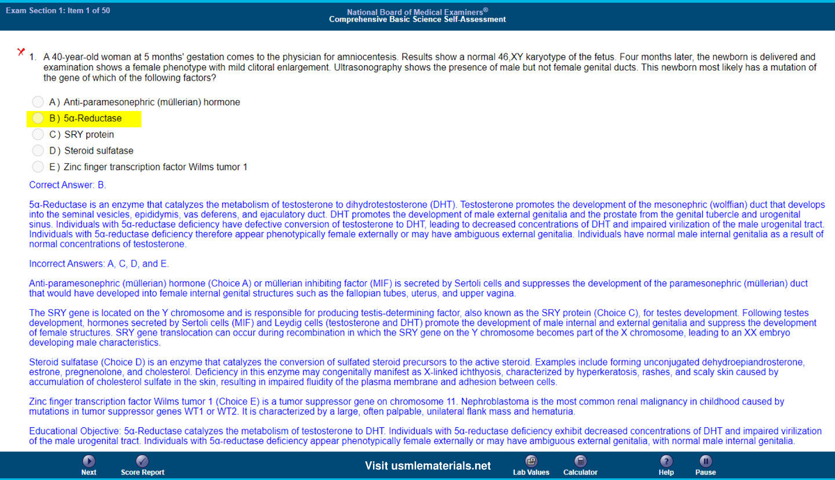 Nbme 27 with answers and explanations npu dr notes - Exam Section 1 ...