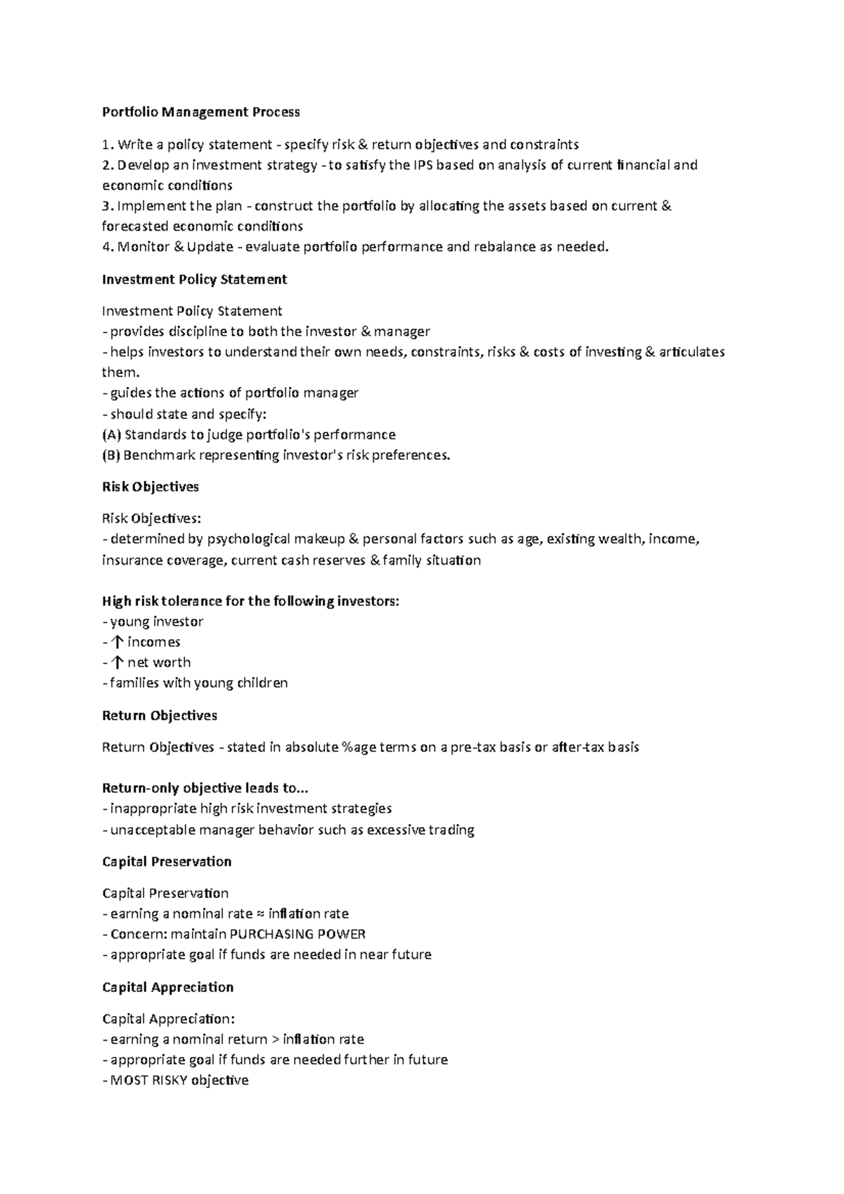 Portfolio Management Process - Portfolio Management Process Write a ...