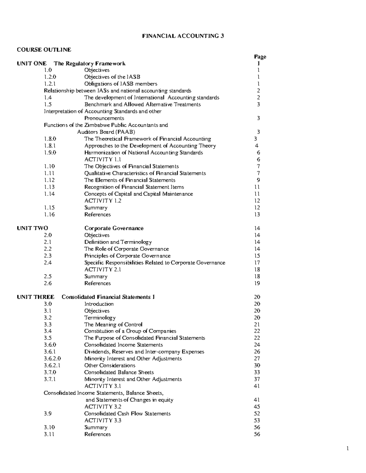 AFA Module - Advanced Financial Accounting - Advanced financial ...