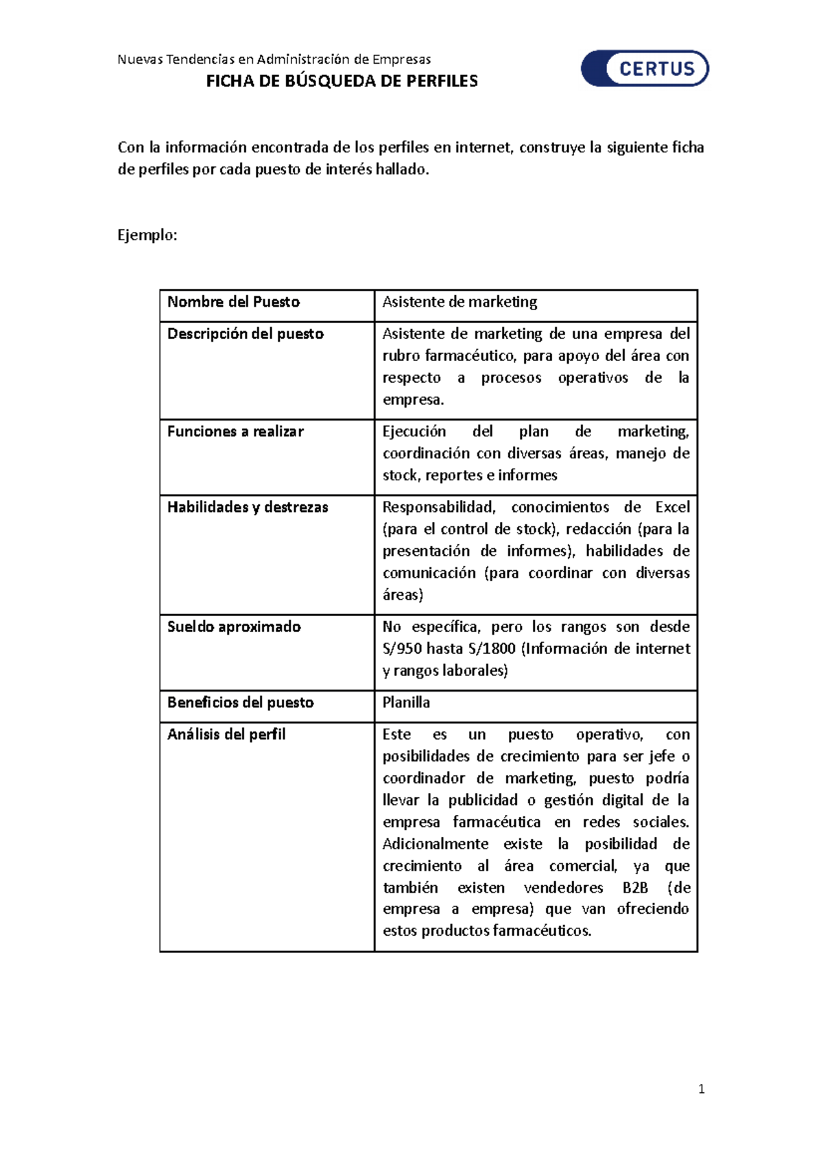 Sesin 2 - Ficha Bsqueda perfiles(Completa) - FICHA DE BÚSQUEDA DE PERFILES Con la información ...