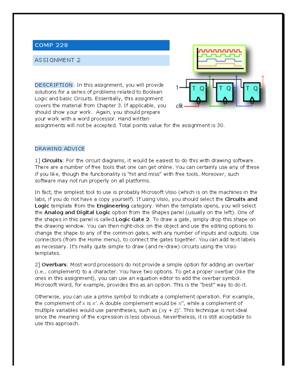 A2 - COMP 22 8 ASSIGNMENT 2 DESCRIPTION: In this assignment, you will ...