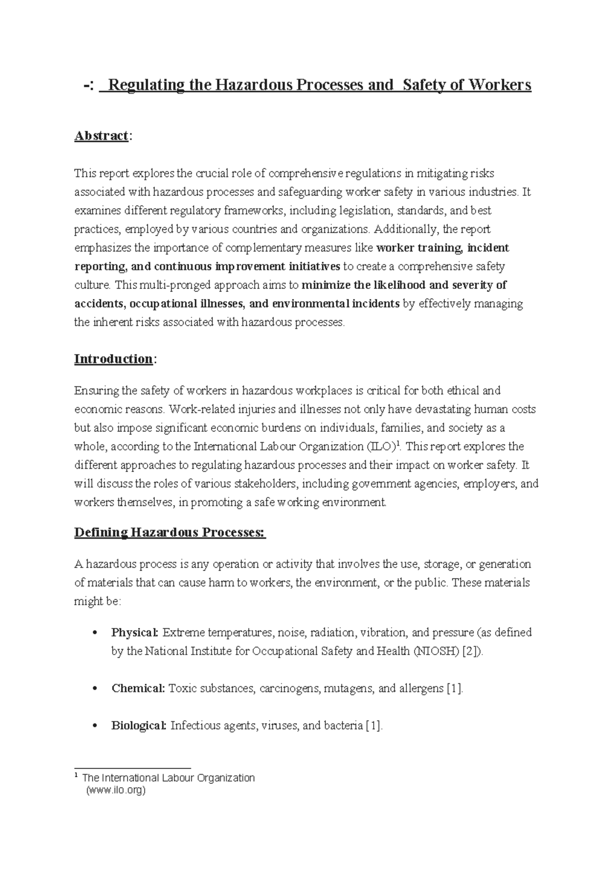 Document - Management of hazardous in factory -: Regulating the ...