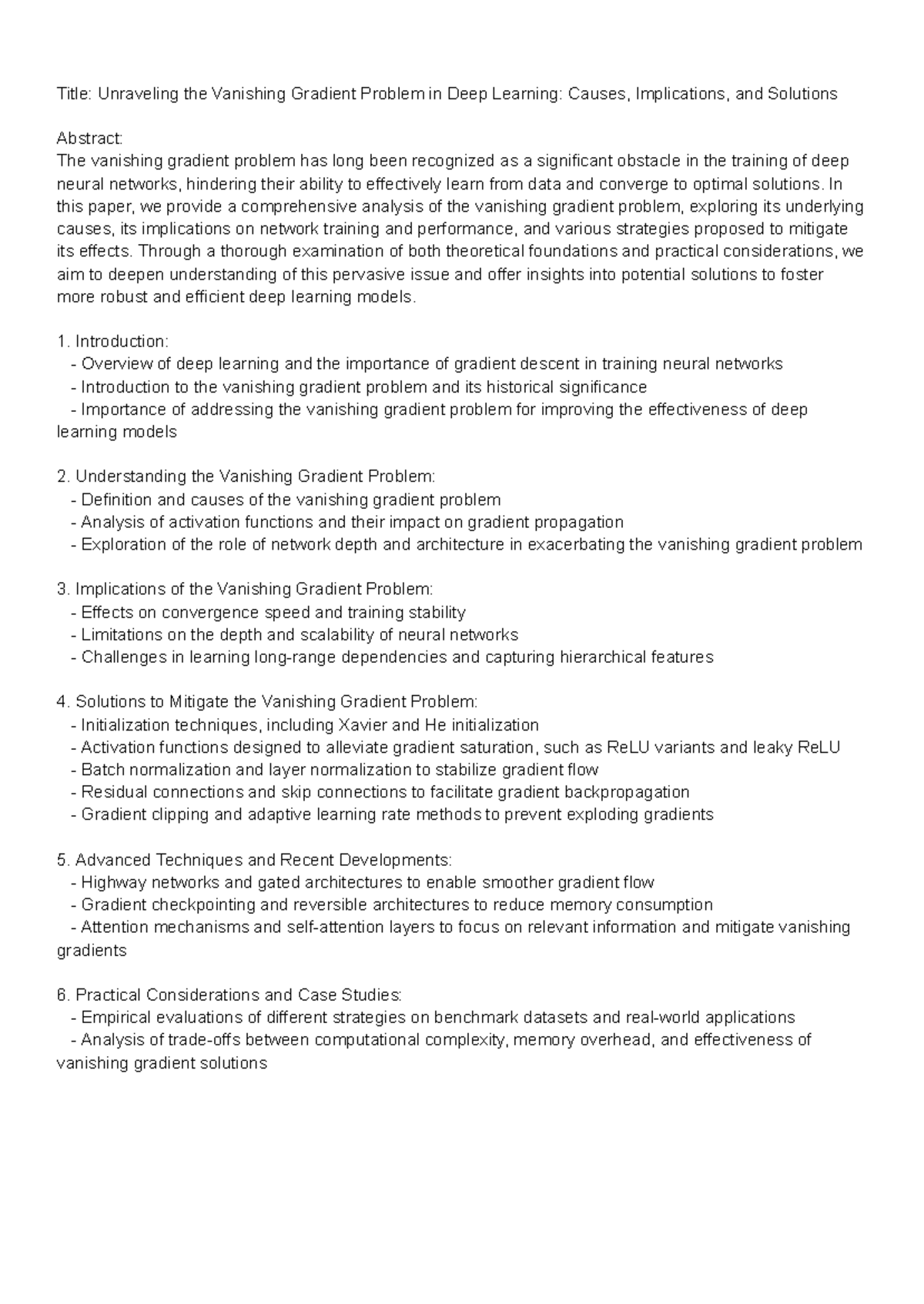 Gradient - Notes - Title: Unraveling the Vanishing Gradient Problem in ...