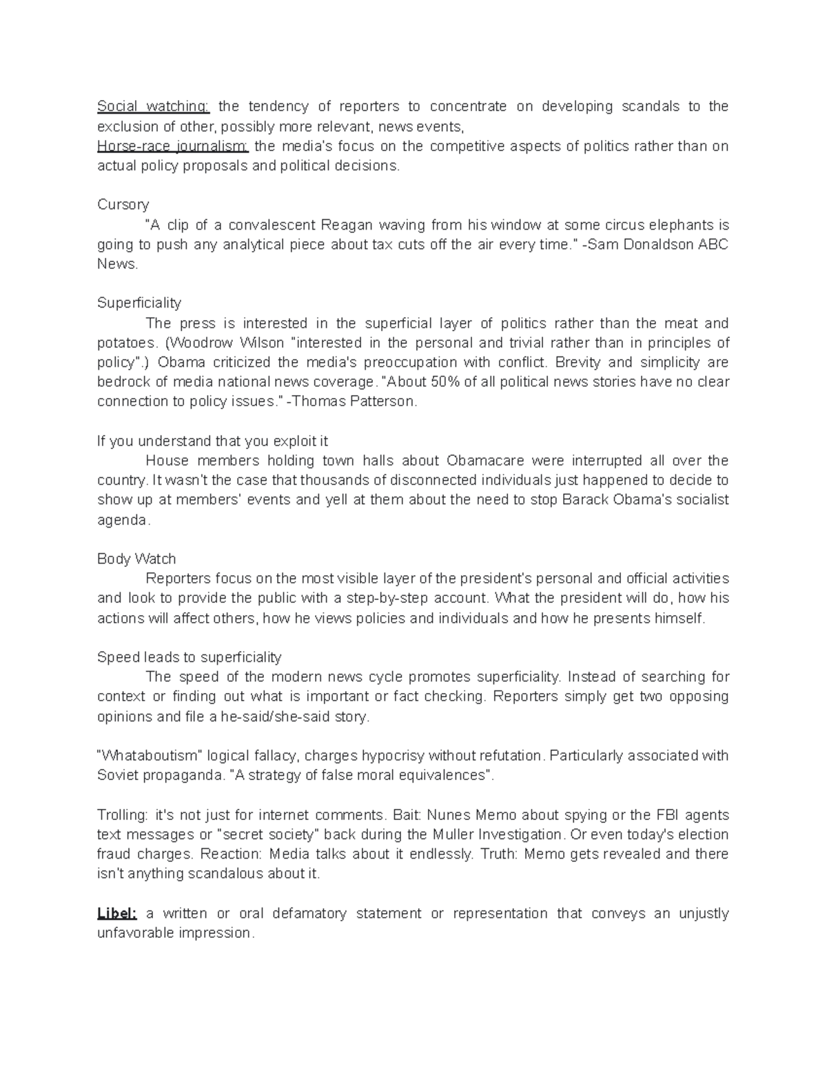 PLS 100 Notes copy - Intro to American Government - Social watching ...