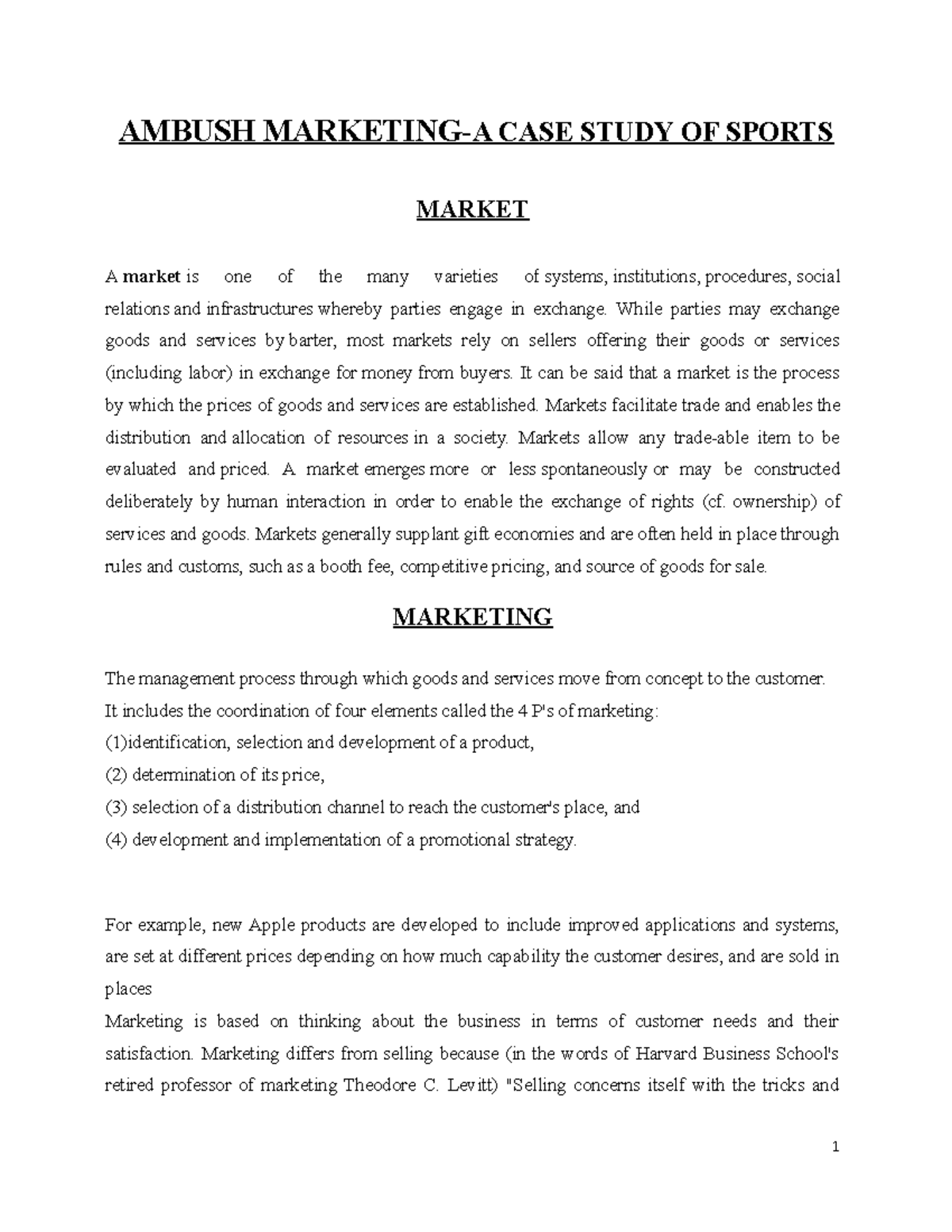 Ambush marketing pdcs3 - AMBUSH MARKETING- A CASE STUDY OF SPORTS ...