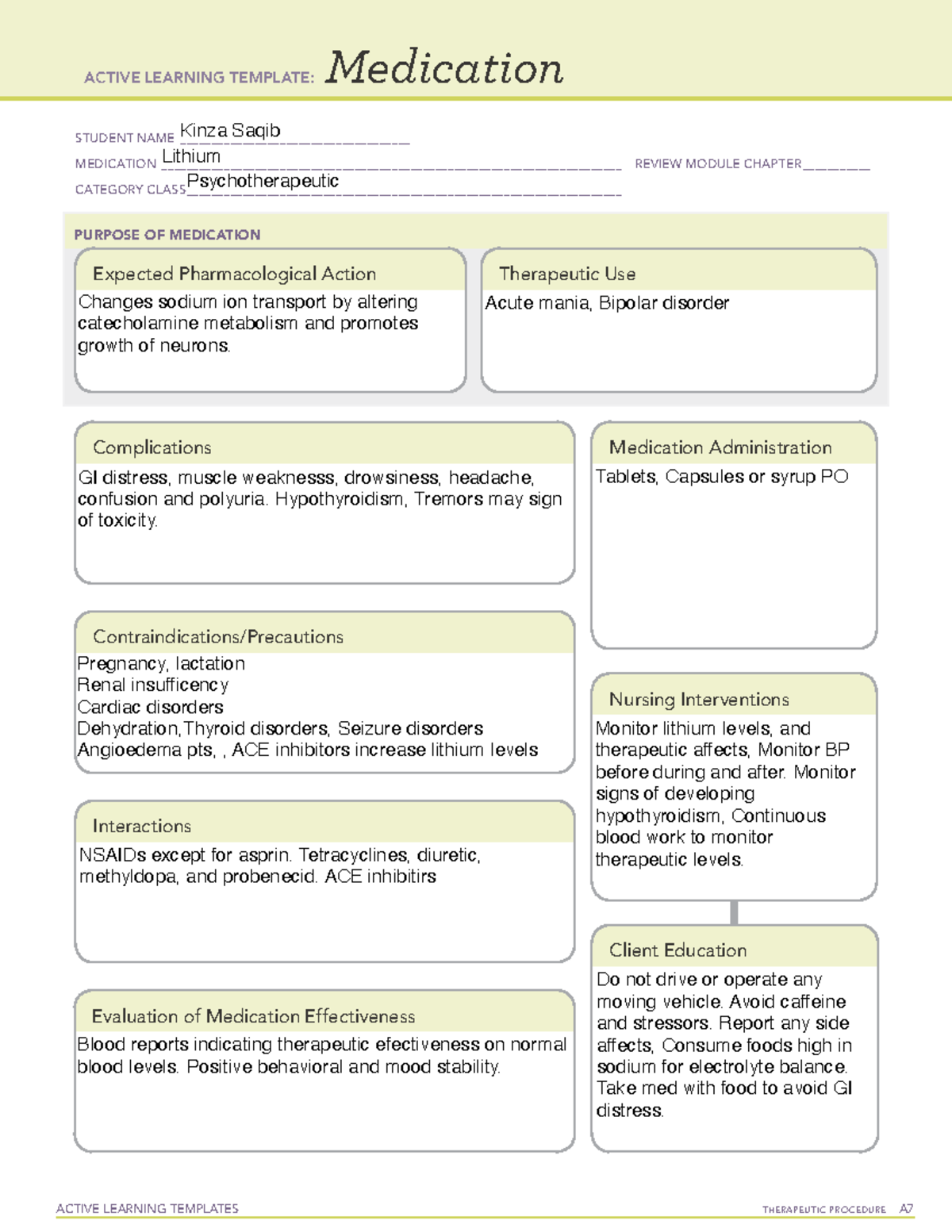 Lithium Med Temp - Templates - ACTIVE LEARNING TEMPLATES TherapeuTic ...