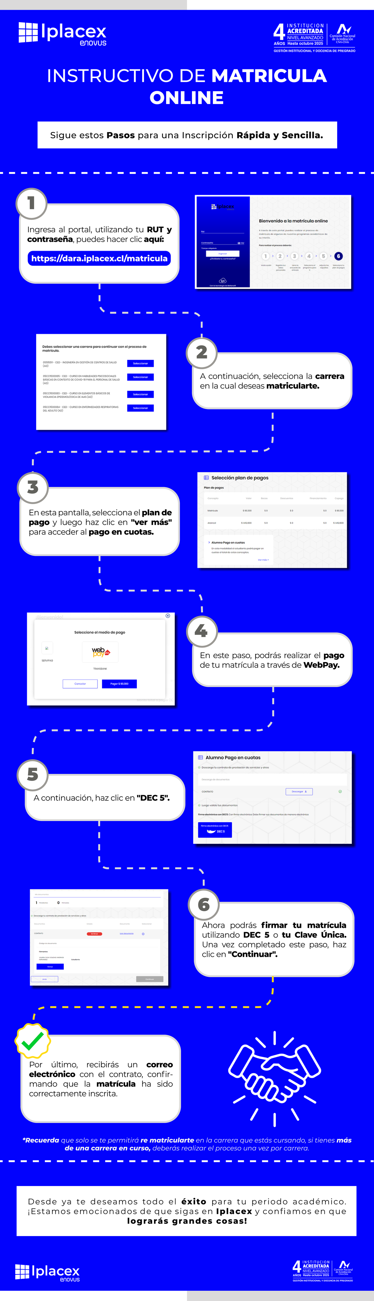 Instructivo de re-matricula online Final - Sigue estos Pasos para una ...