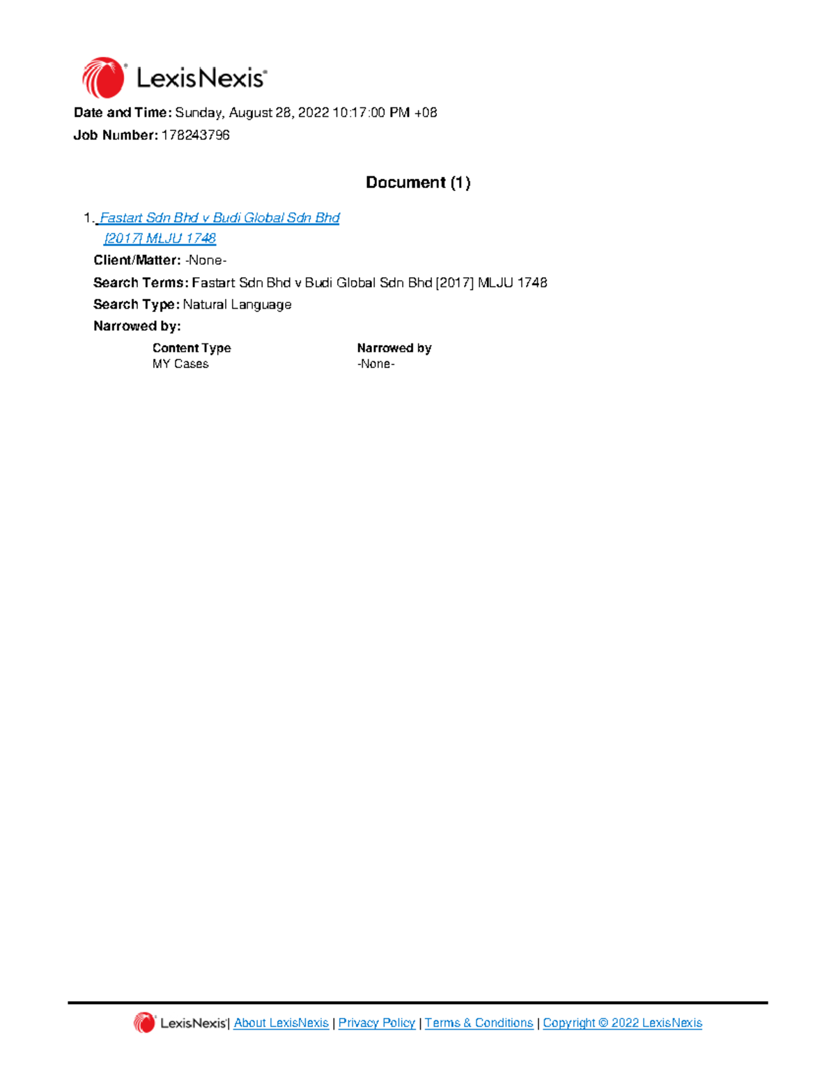 Fastart Sdn Bhd v Budi Global Sdn Bhd - Peter Hii (Loke King Goh and ...