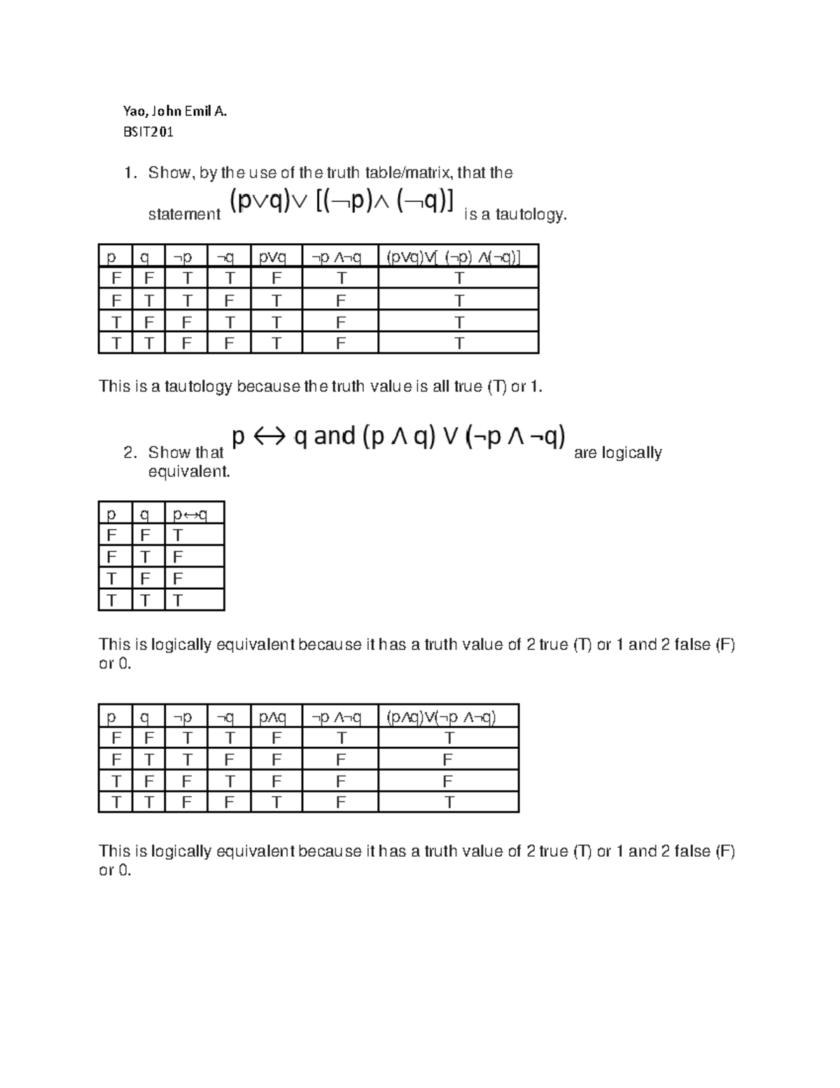 Math-quiz - gwenchana - Yao, John Emil A. BSIT Show, by the use of the ...