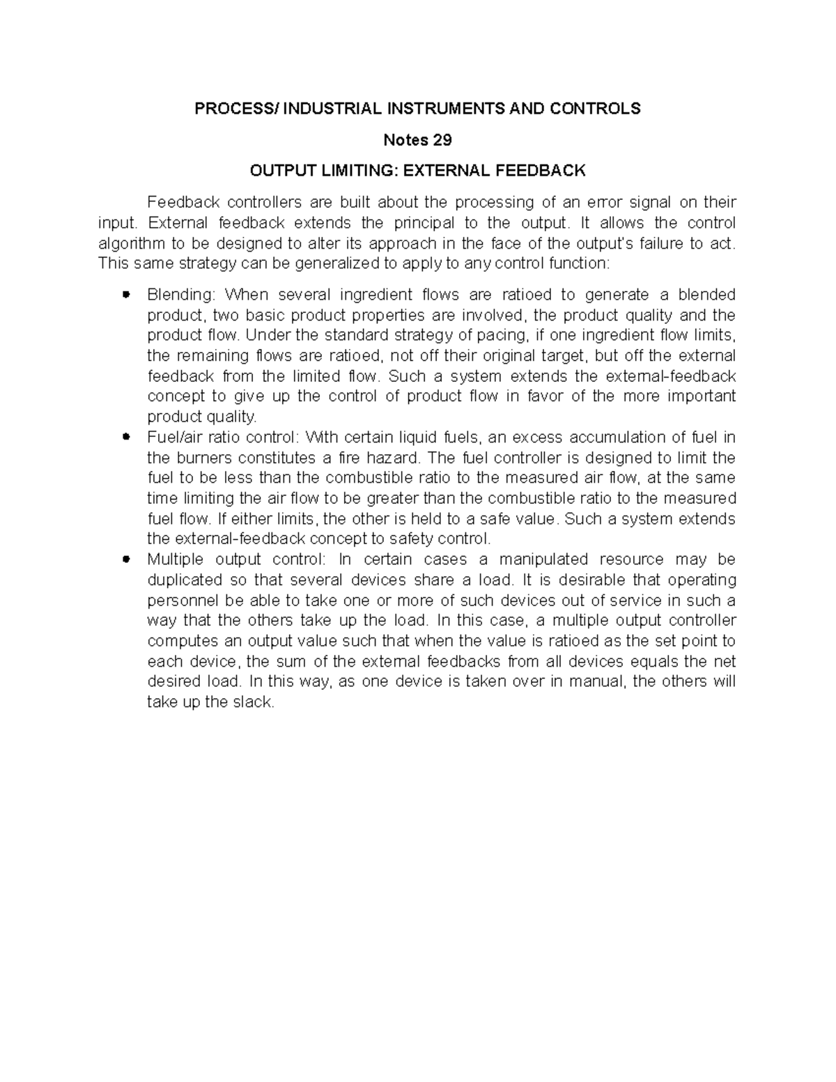 Process Industrial Instruments AND Controls(Notes 29) - PROCESS ...