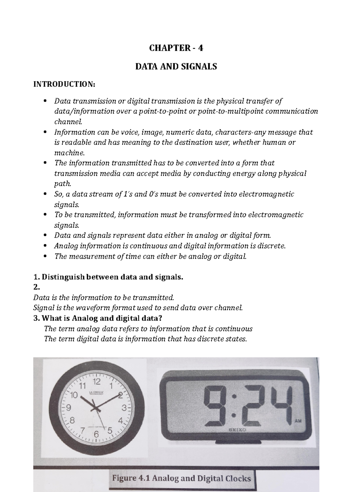 4th-dcn-1 - helps for BCA - CHAPTER - 4 DATA AND SIGNALS INTRODUCTION ...