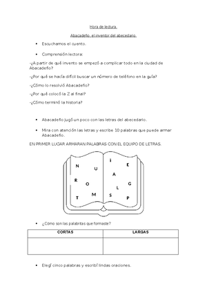Secuencia del cuento el POZO - secuencia didáctica para trabajar "El ...