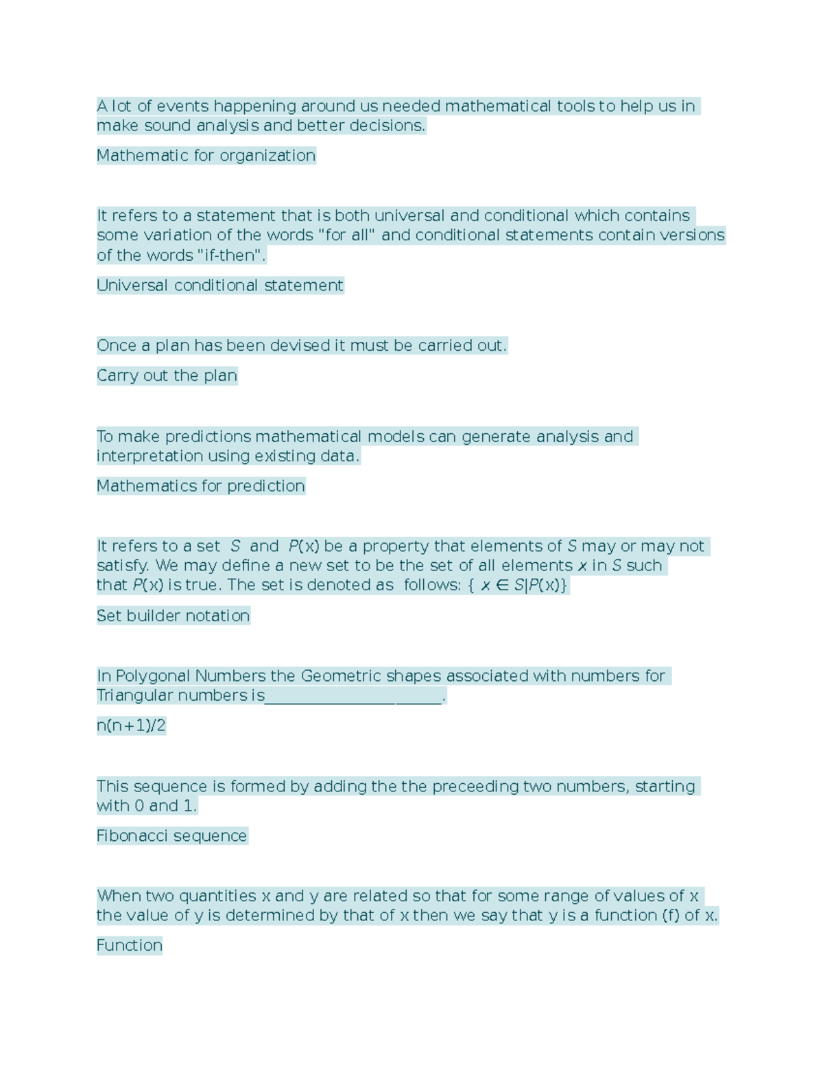 Prelim exam modern - to help students to pass the exam - A lot of ...