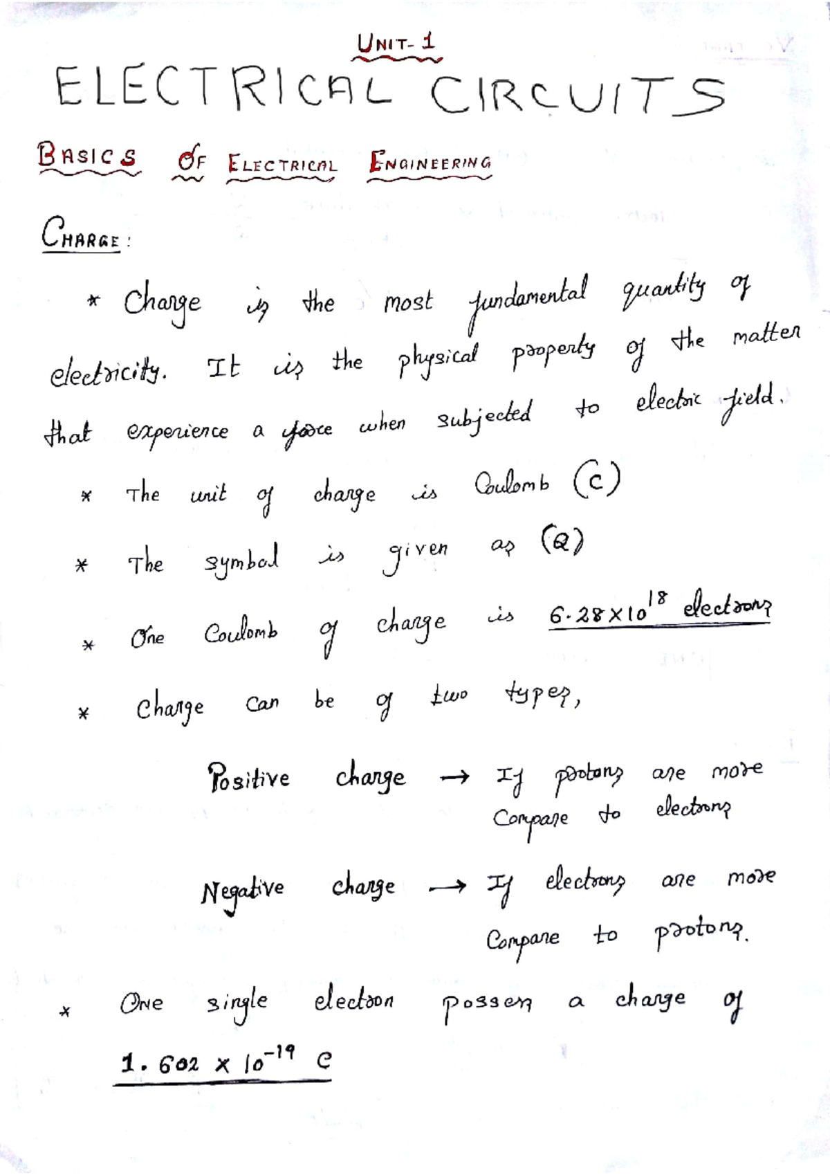 Eee unit 1 notes - Electronic and electrical engineering - ĺ Ĥ? Ñ Į ĥ ...