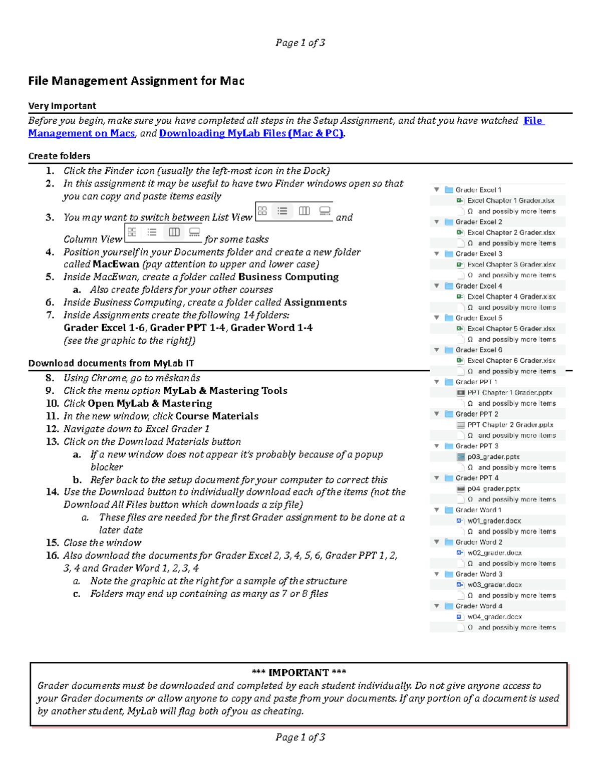 File Management Assignment Mac Page 1 Of 3 File Management Assignment For Mac Very Important 