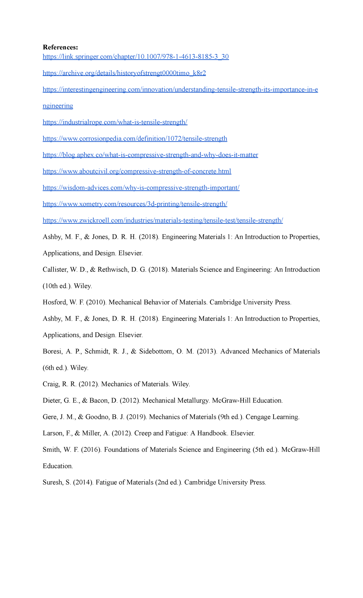Matsci References PAGE 2 - References: link.springer/chapter/10.1007 ...