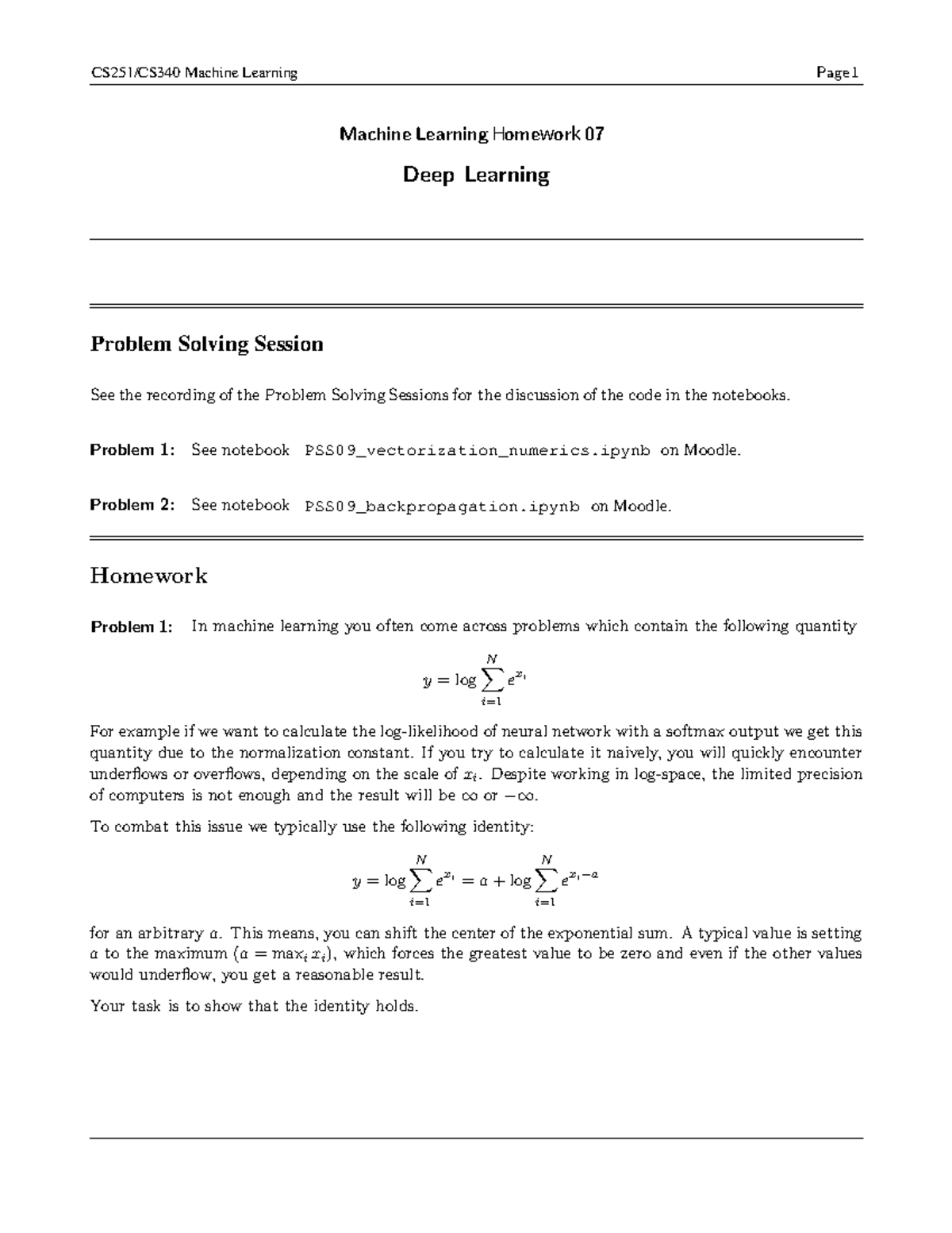 HW07 Sol - Deep Learning - Deep Learning Problem 1: See notebook Problem 2: See notebook ...