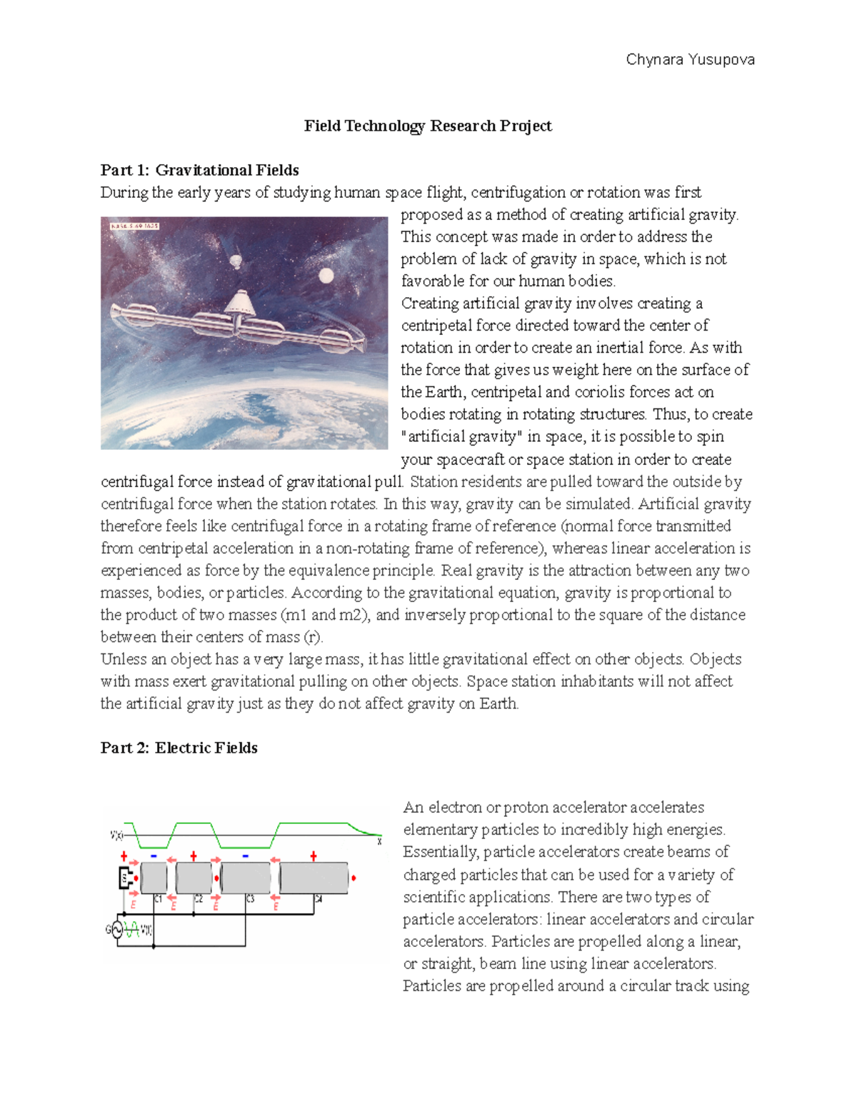 Field Technology Research Paper - Chynara Yusupova Field Technology ...