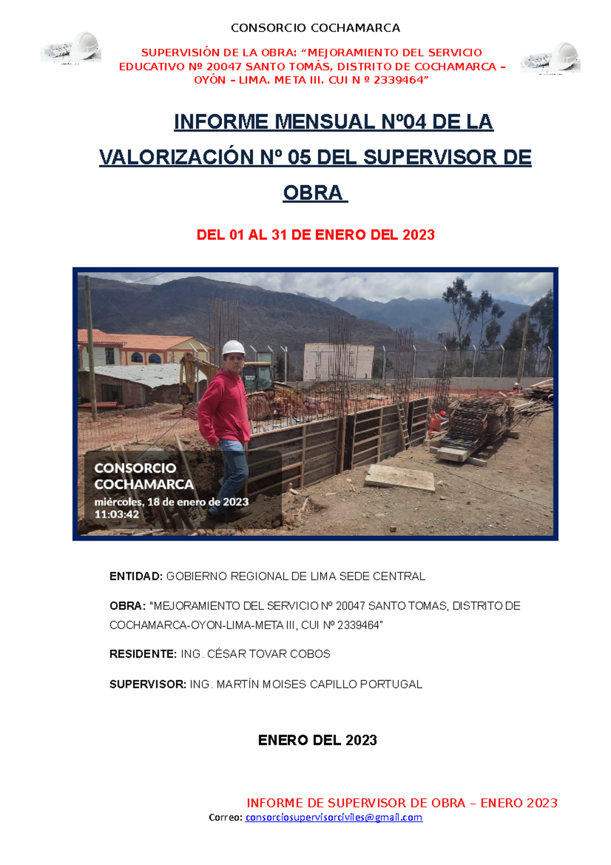 Informe DE Supervision nº 02 Enero-VALO Supervisor-corregido ...
