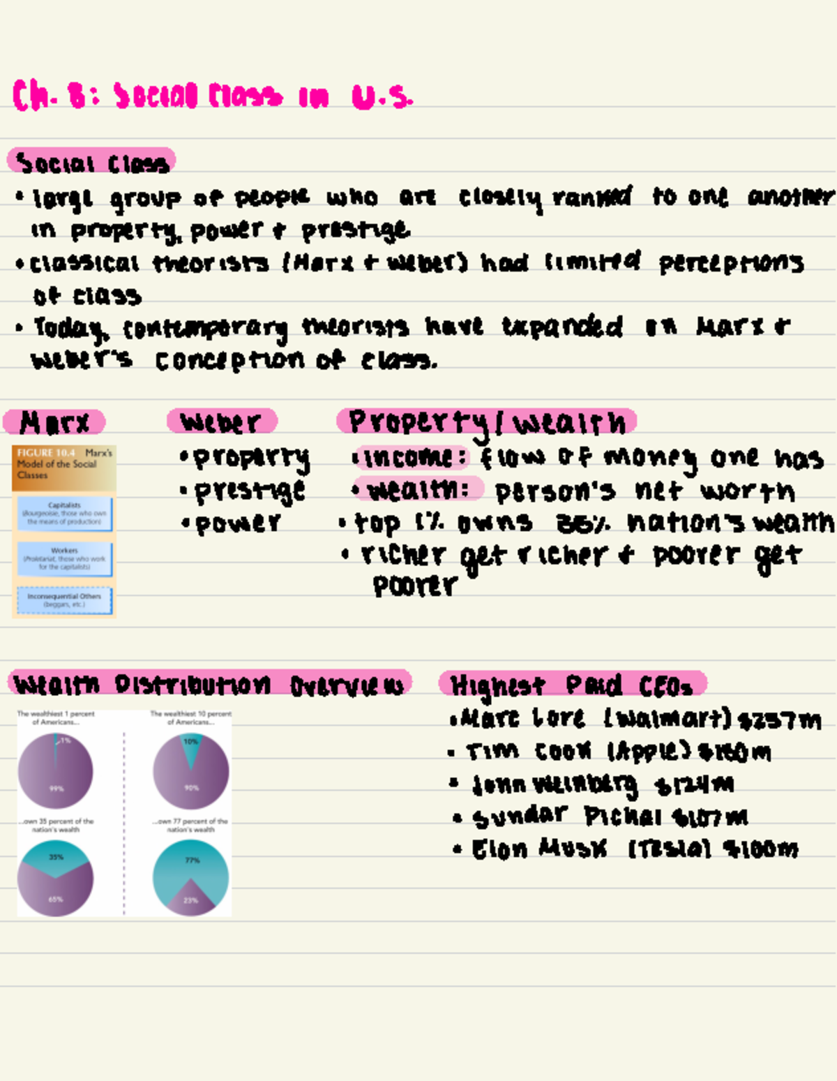 SOCI 1 ch 8 Social Class in US - Ch. 8 : Social Class in U. Social ...