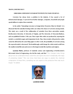 USe P Module 1 Lesson 3 Chemistry FOR Engineers - Lesson 3: Fuels Learning Outcomes: Having ...