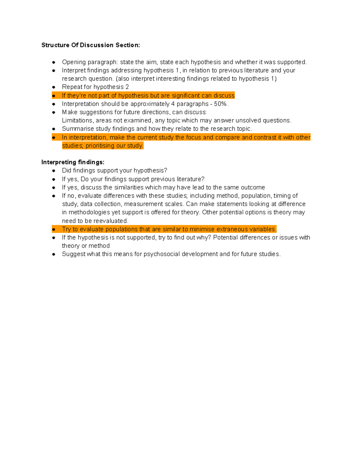 Lab report tips - Structure Of Discussion Section: Opening paragraph ...